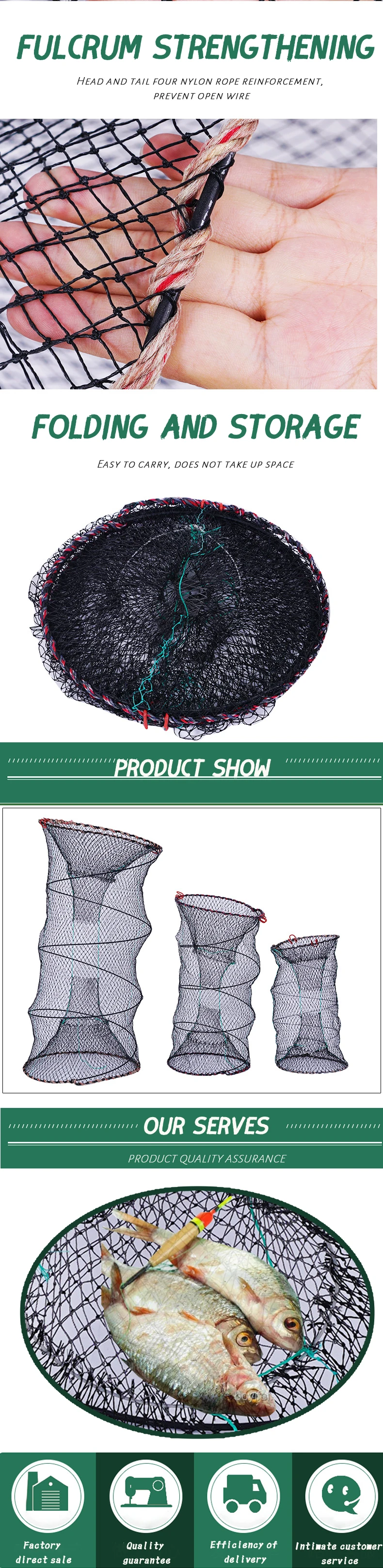 Newbility Fishing Net - Shrimp Crab Trap Nets - Portable & Durable