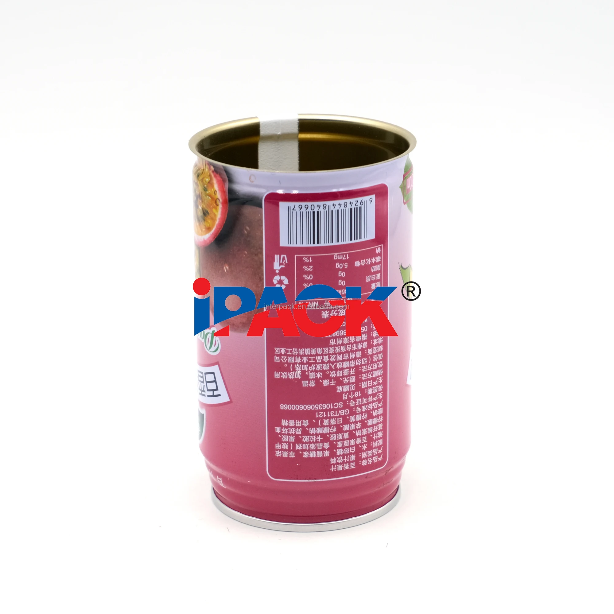 6122# Recyclable Passion Fruit Juice Drink Beverage Packaging Tin Can ...