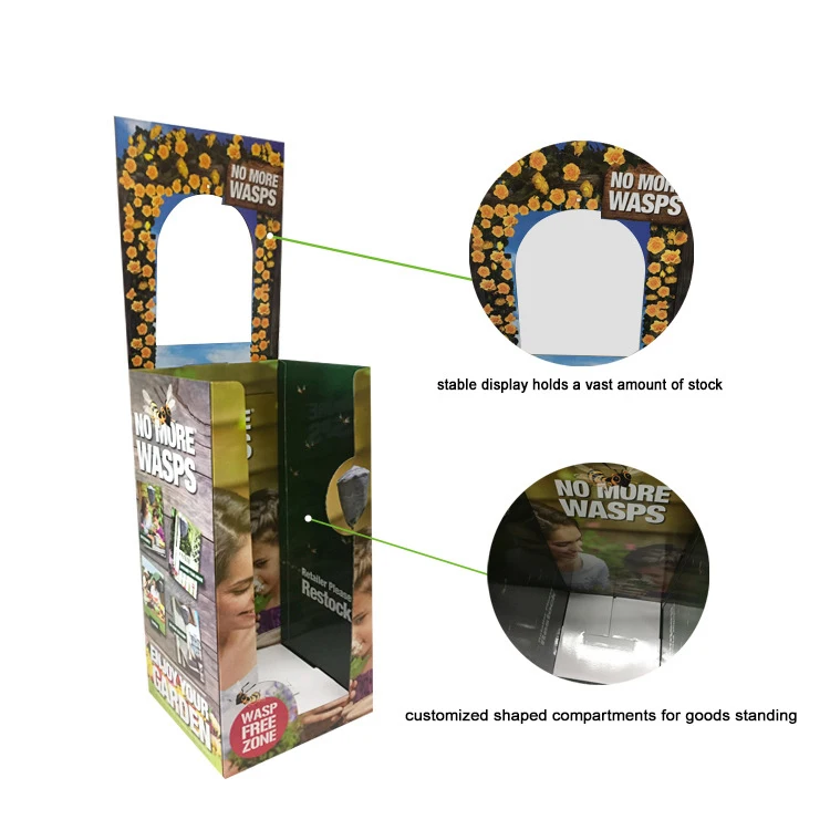 Customized Corrugated Cardboard Display Racks For Retail Store ...