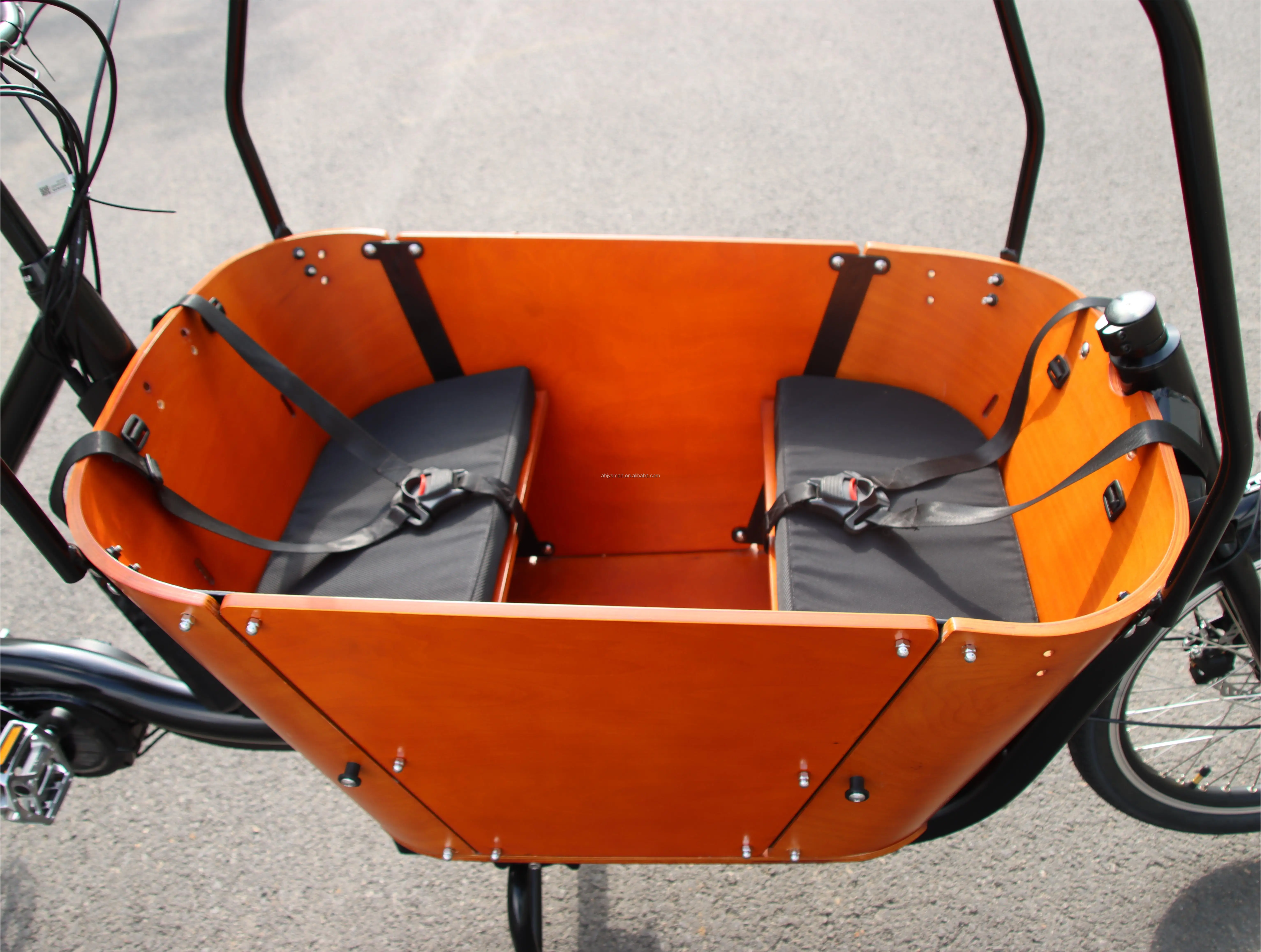 Factory Price Mid Drive 2 Wheels Long John Electric Cargo Bike Bicycle Family Electric City Road ...