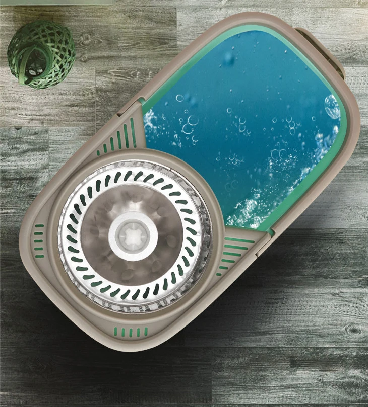 Stainless Steel Rod Floating Mop Cleaner Magic Mop Spin Dry Cleaning ...