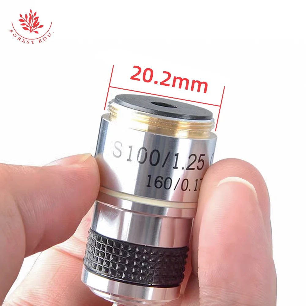 100X Achromatic Objective Lens - High Definition Microscopy