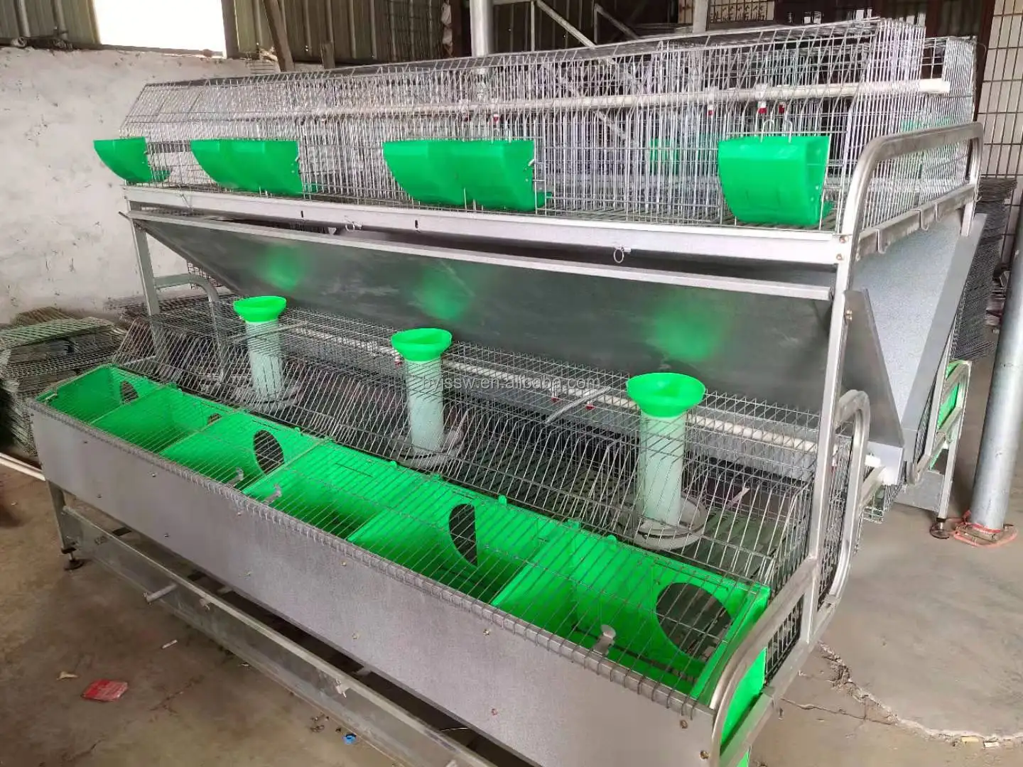 Italian Hot Dip Galvanizing Rabbit Cages - Durable H Type Design for 24 ...