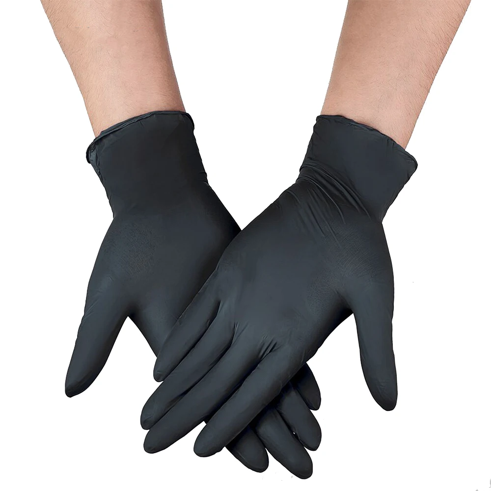 Food Grade Black Nitrile Gloves For Food Heat Resistance Disposable ...