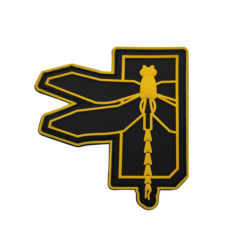 Tactical PVC Animal Dragonfly Insect Funny Pattern Patch Sew-On Bag ...