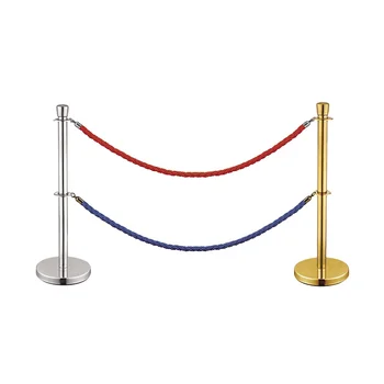 Traffic Crowd Control Walkway Black Gold Queue Bollard Red Carpet ...