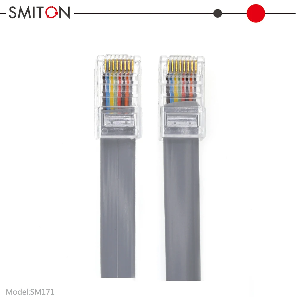 Rj45 To Rj45 Patch Cord Telephone Pvc Communication Cable - Buy Rj45 To ...