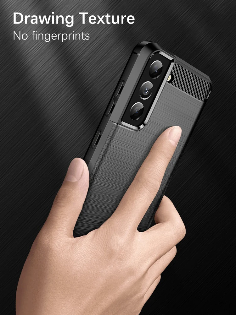 Carbon Fiber Case Slim Thin Soft Silicone Flexible Tpu Rubber Skin Anti-scratch Shockproof ...