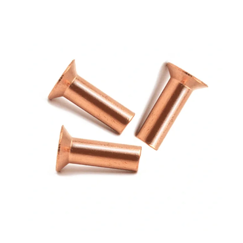 Din302 Gb869 Brass Copper Metric M4 8mm Flat Countersunk Head Solid Rivet - Buy M4 Copper Round ...