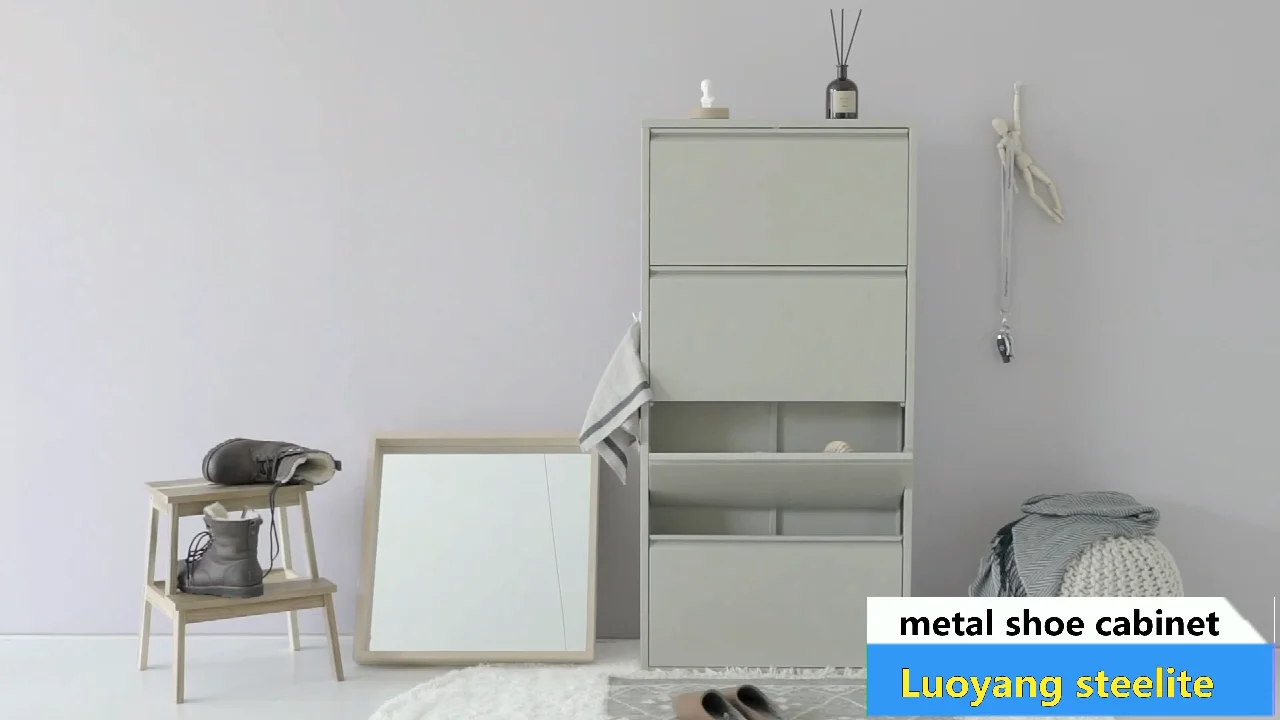 Modern Economical Panel Shoes Cabinet / Metal Shoe Rack Designs - Buy ...