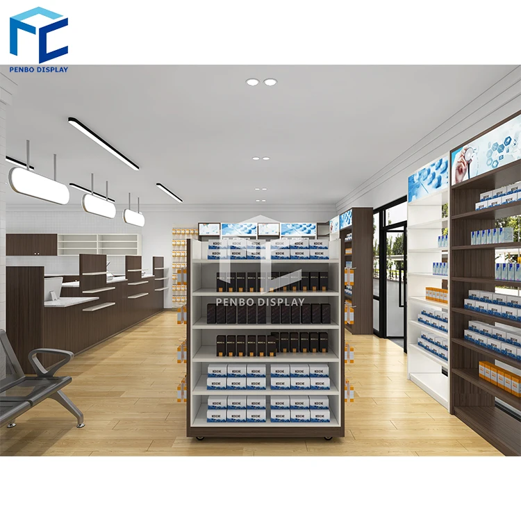 Drugstore Display Cabinet Furniture Medical Equipment and Accessories ...