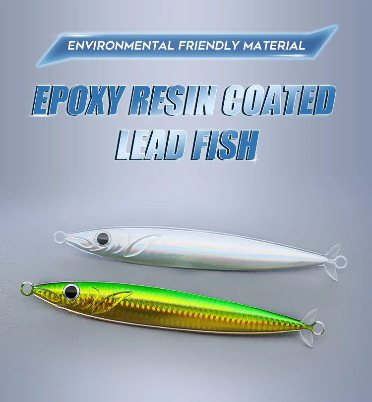 Thorforce Custom Oem 120g Epoxy Jigs Epoxy Jigging Lure Slow Pitch Lead Metal Flat Fall Resin ...