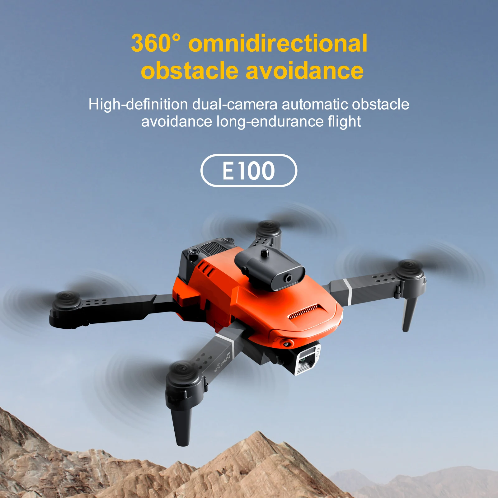 LYZRC E100 Mini RC Drone - 4K Camera, Obstacle Avoidance