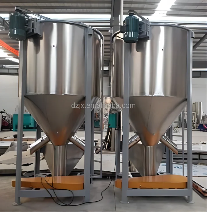 Dzjx Plastic Particle Grains Vertical Mixer And Dryer 500kg Vertical ...