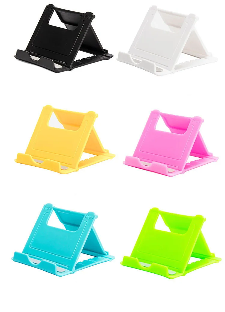 Universal Plastic Cell Phone Stand Portable Adjustable Foldable Desktop ...