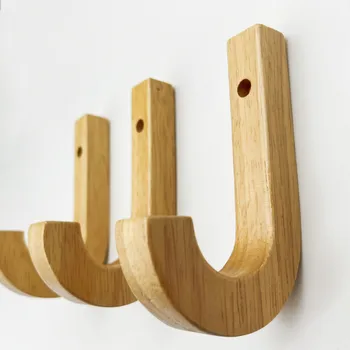 Modern Wood Coat Racks Wall Hanging Hook Hanger Decoration Storage ...