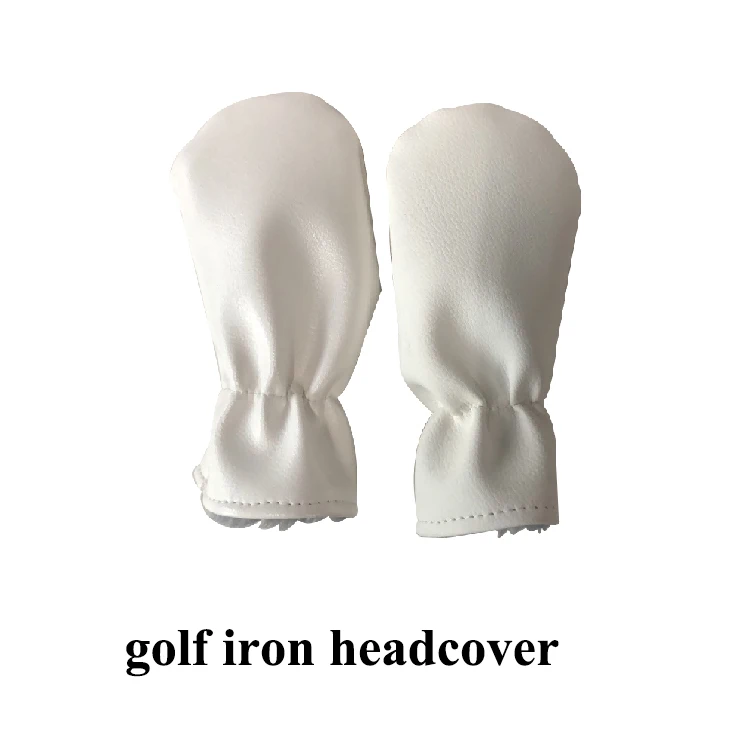 White Blank Golf Wood Headcovers Iron Headcover Customized Brand ...