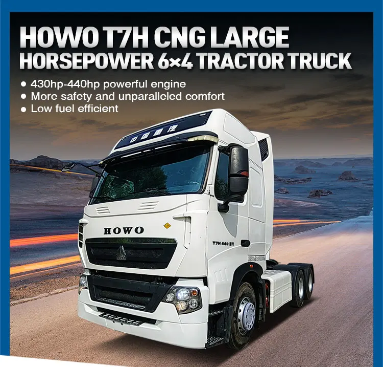 Sinotruk Howot7 Cng Euro 6 Truck 430 Hp 440 Hp 10 Wheel High Quality ...
