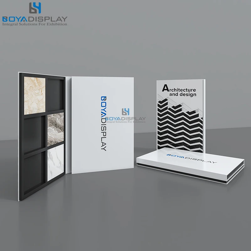 Customized Paper Cardboard Plastic Ceramic Tile Sample Book Folder Marble Granite Quartz Stone ...