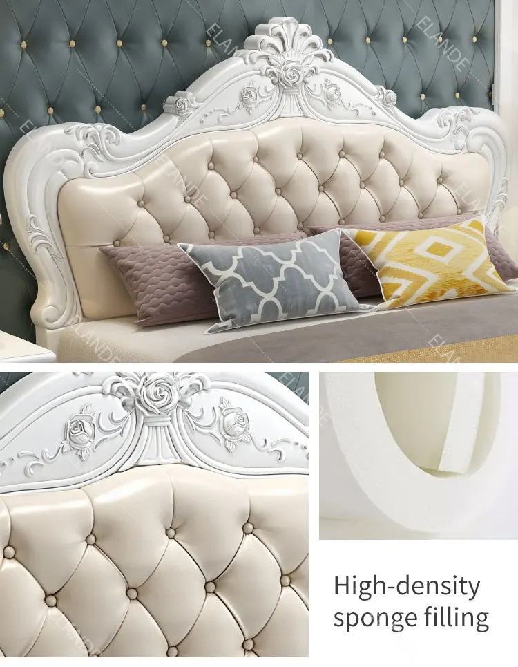 Customized Traditional American Style Bed - Elande Furniture