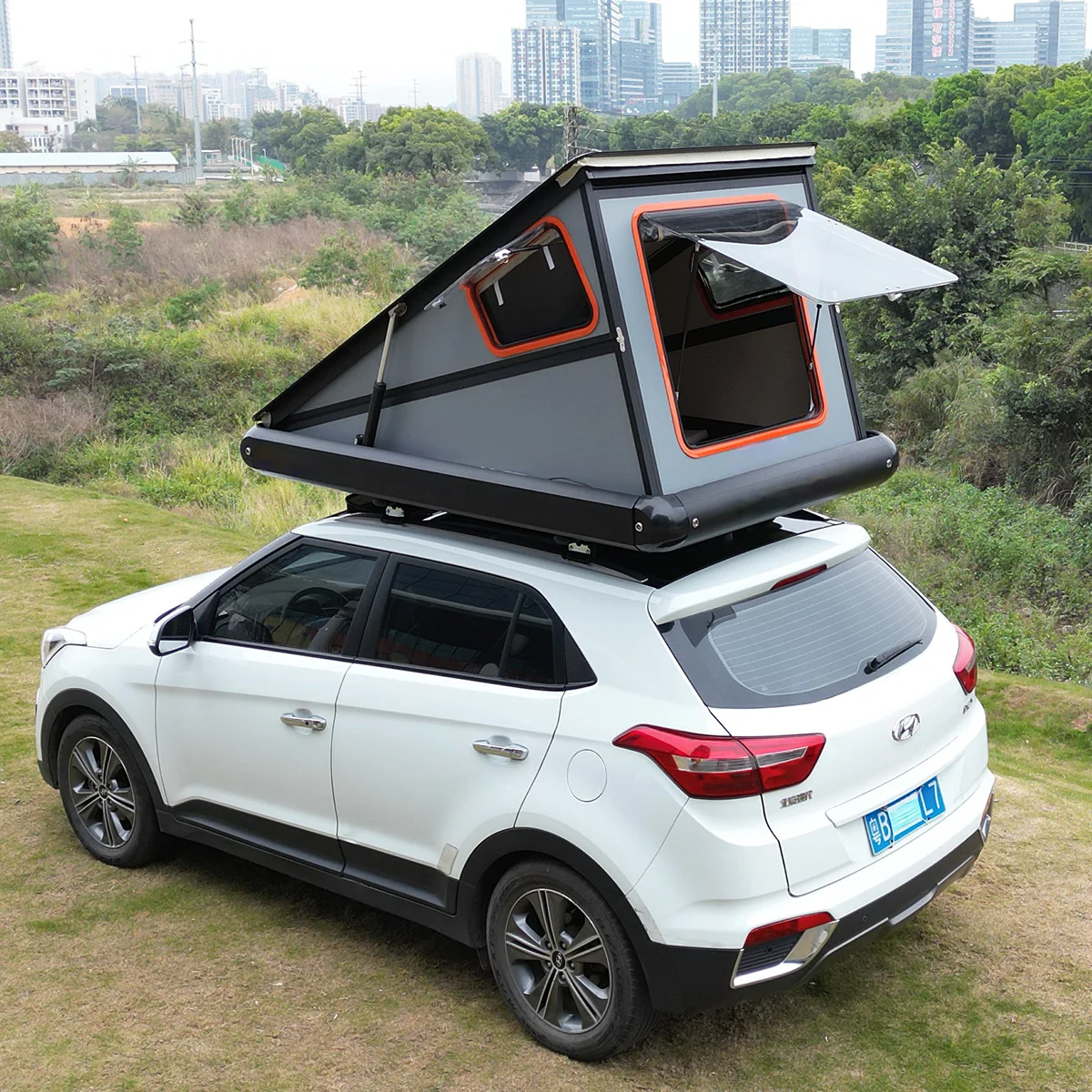 Outdoor Auto Folding Glamping Car Shelter Shower Rv Triangle Suv ...