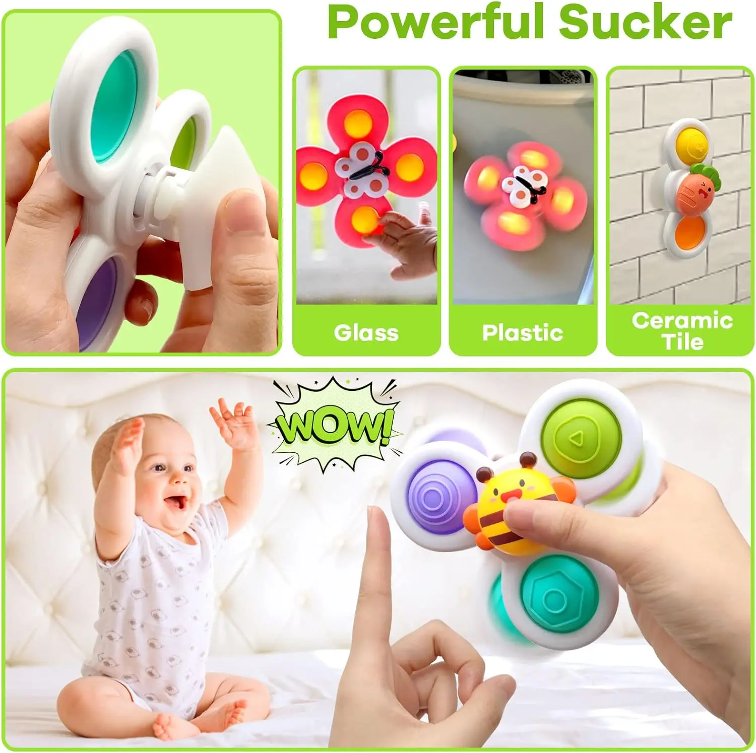 Alibaba.com: Suction Cup Spinner Toys for Baby, Learning Sensory Toy ...