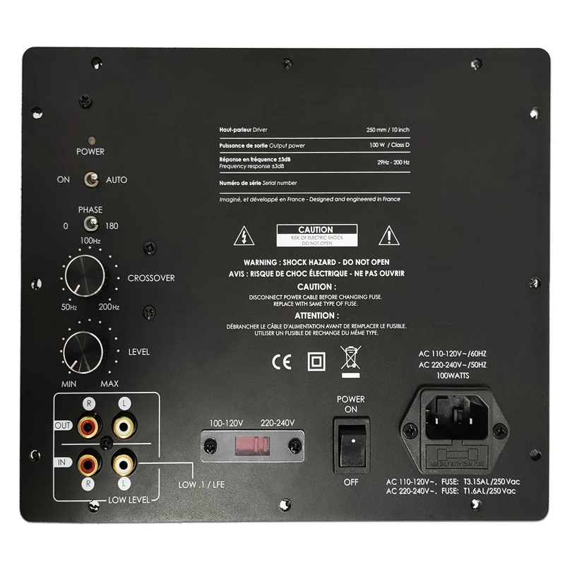 Class-D Plate Amplifier Module for Powered Subwoofer Box Great Sound ...