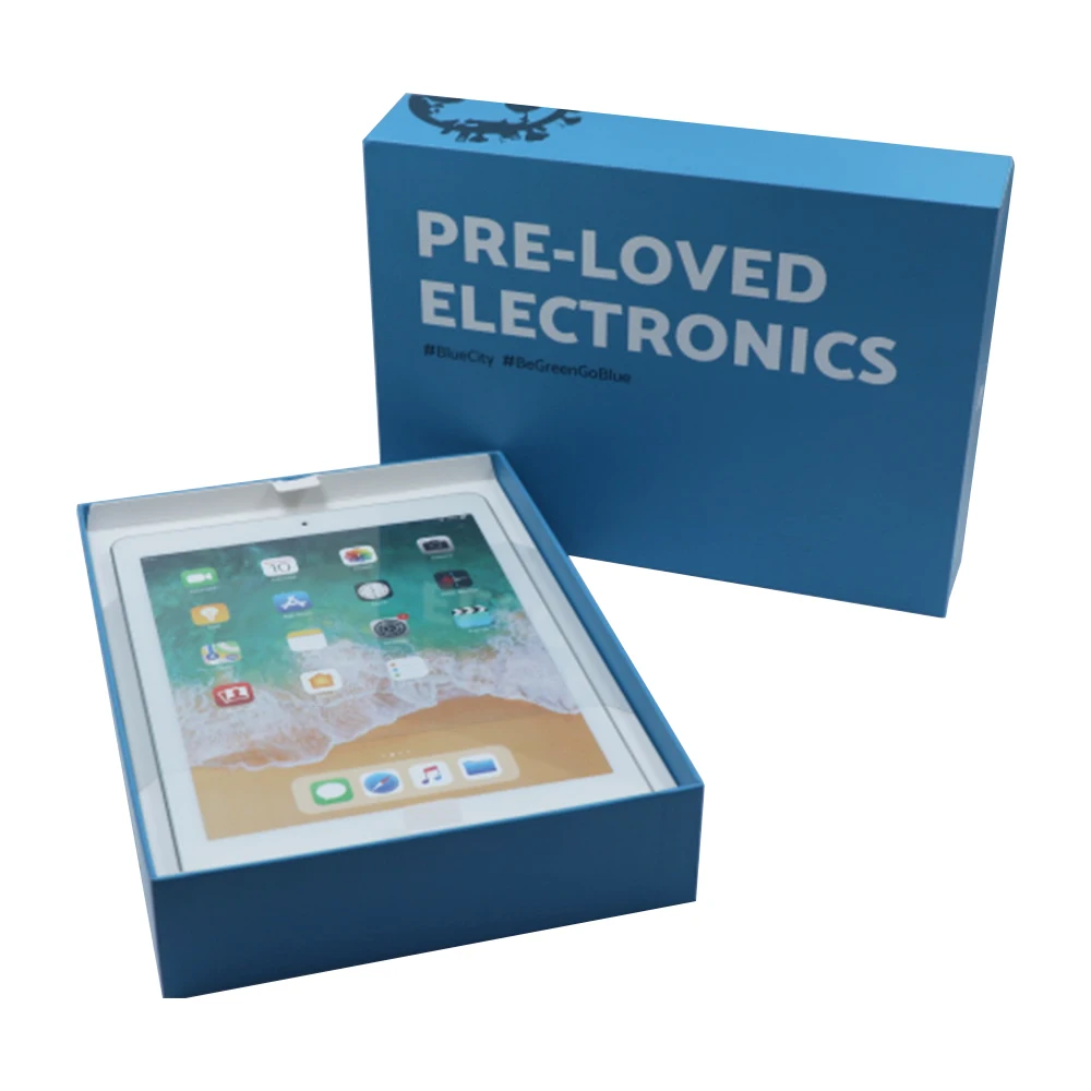 Customizable White Cardboard Laptop Box for Tablet Packaging