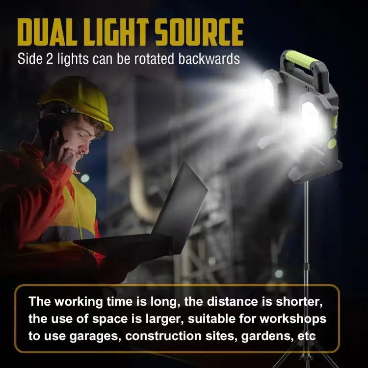 Rechargeable Worklight Lamp Field Led Flood Work Light Cob Magnetic ...