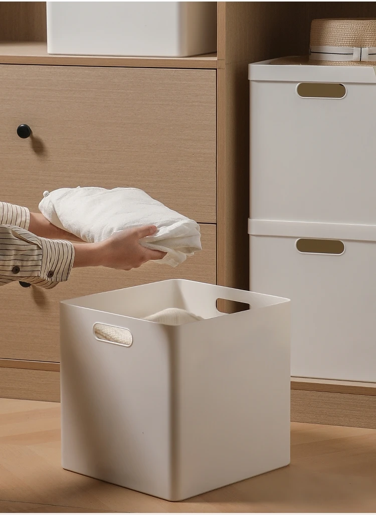 Wewin Square Plastic Storage Box With Lid Thickened Snacks Toy Clothes ...