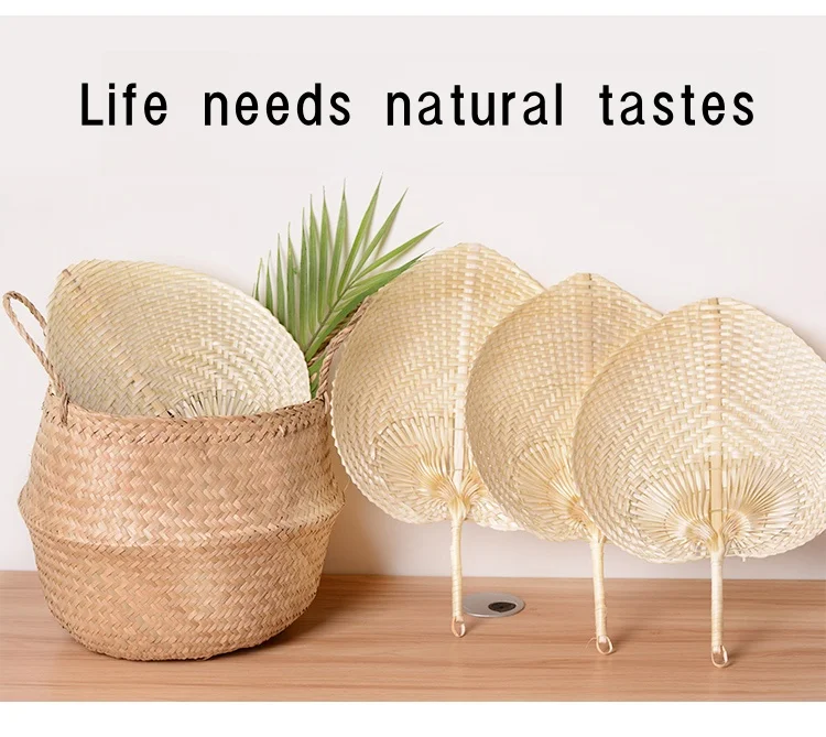 Custom Bamboo Craft Hand Fan Rattan Raffia Grass Fan| Alibaba.com