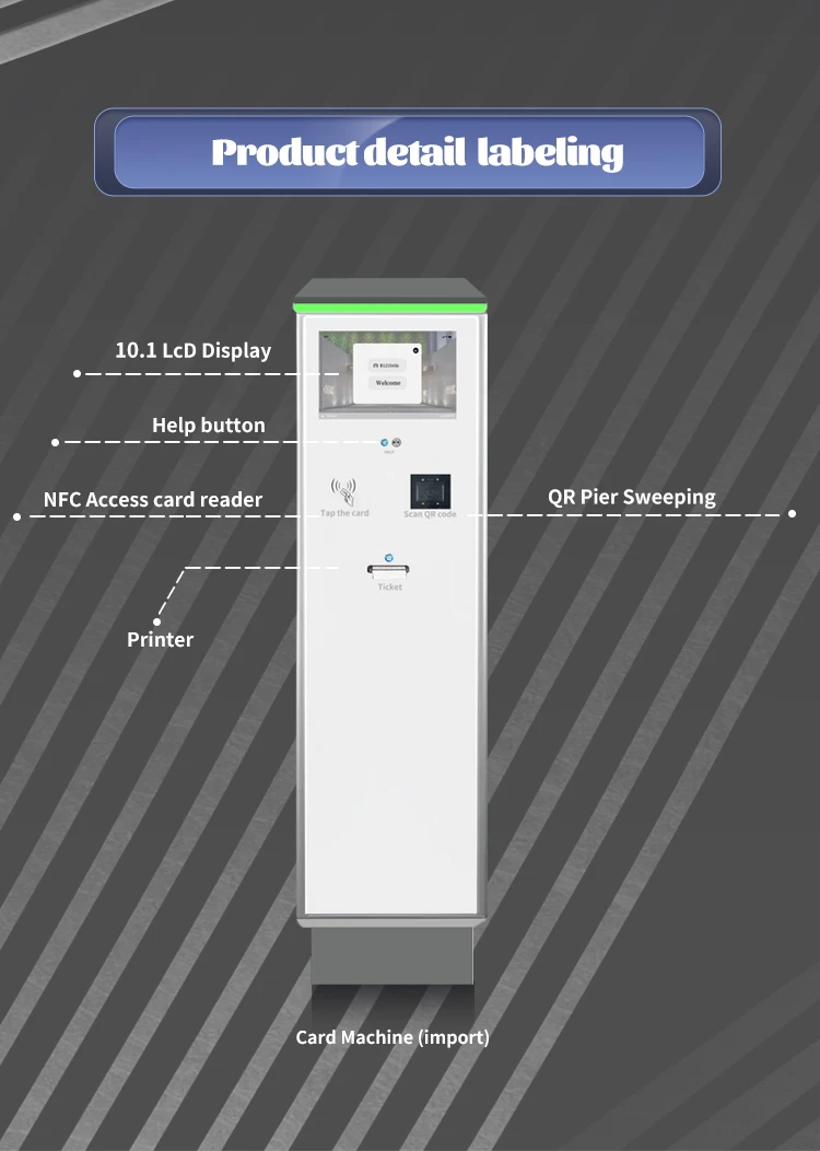 Realpark Automatic Ticket Vending Machine Ticket Dispenser Parking ...