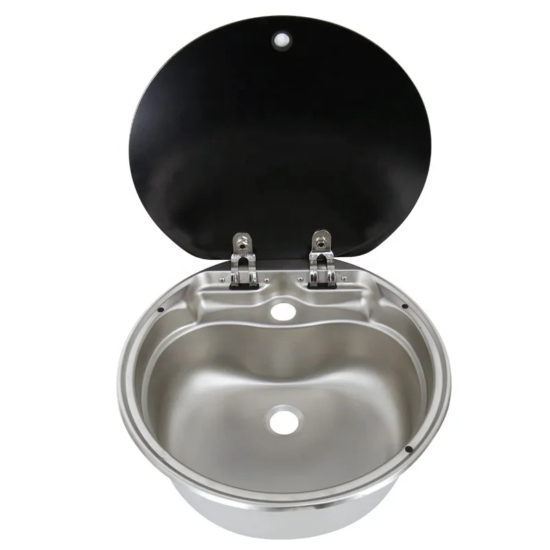 Round Camper Sink Motorhome Kitchen Accessories Stainless Steel ...