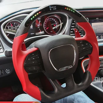 For Dodge Challenger Charger Srt Custom Car Steering Wheel Exhaust Led ...