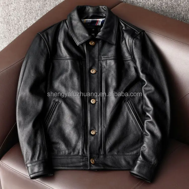 Pakistan Leather Jackets For Men Real Leather Custom Jacket With Long ...