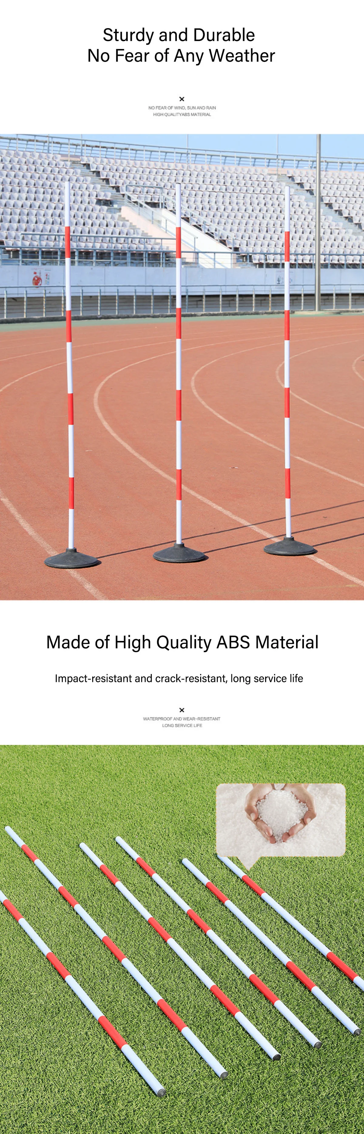 150cm(60inch) Speed Agility Coaching Pole Soccer Equipment Soccer ...