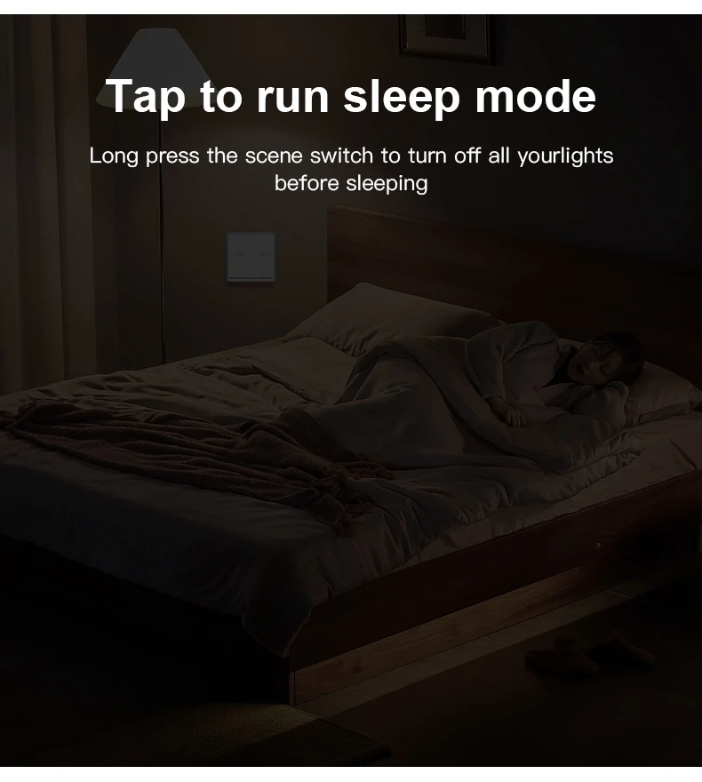 Tuya ZigBee Wireless Remote Control Light Switch 4-Gang Smart Scene ...