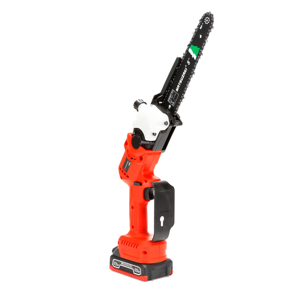 Matsuzaki Electric Battery Chain Saw Battery Powered Saw Cordless Telescopic Tree Long Arm Chain ...