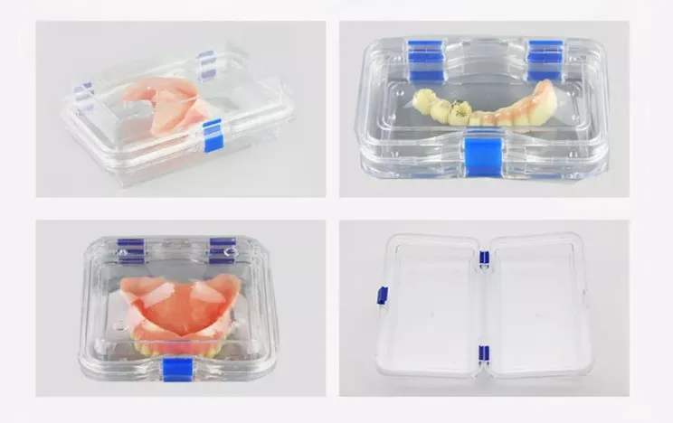 Dental Membrane Retainer Boxes Transparent Dental Crown Box Plastic ...