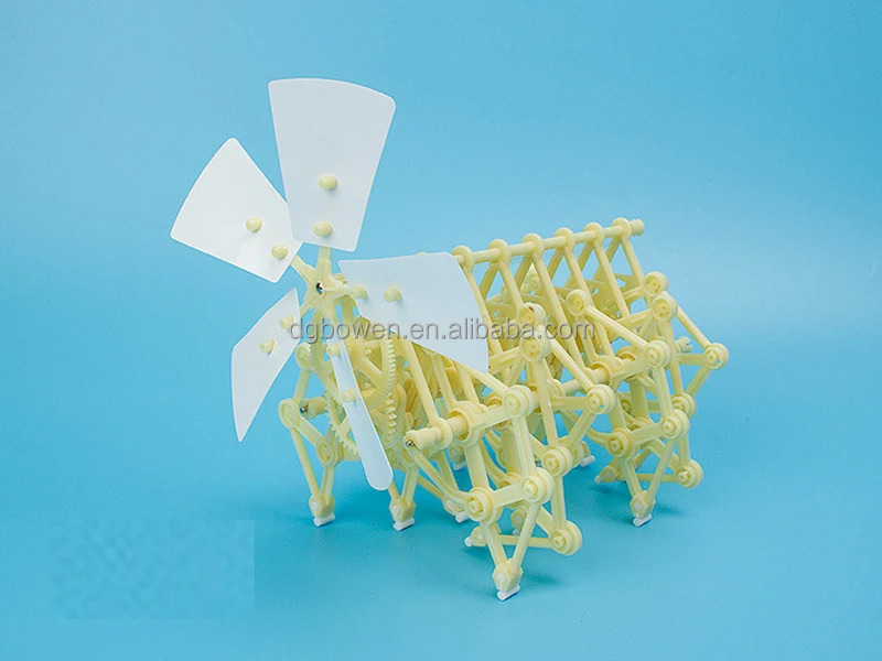 Wind Energy Powered Mechanical Beast Diy Self-assembled Educational Toy ...