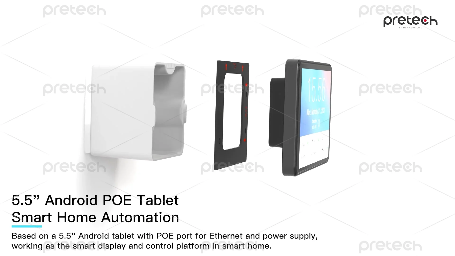 Scheduling Panel Poe Wall Mount Pc Hotel Tablet Pc 5.5inch Smart Home ...