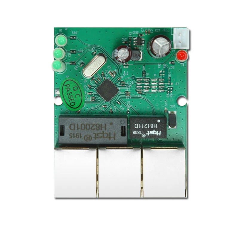 OEM Industrial Grade Network Switch Board - 3 Port 100 Mbps