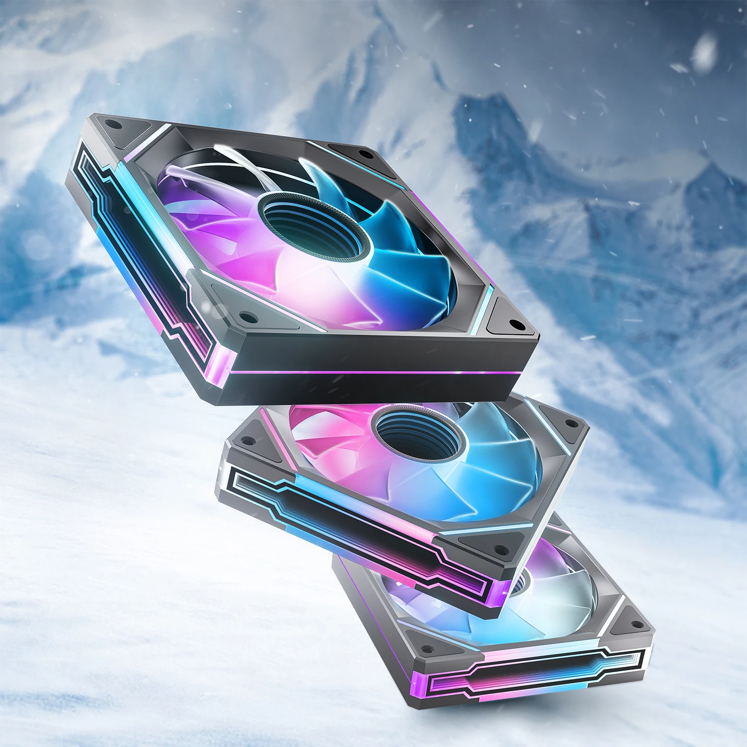 Hot Sale High Quality Infinity Reverse Blade Computer Pc Fans Rgb Argb ...