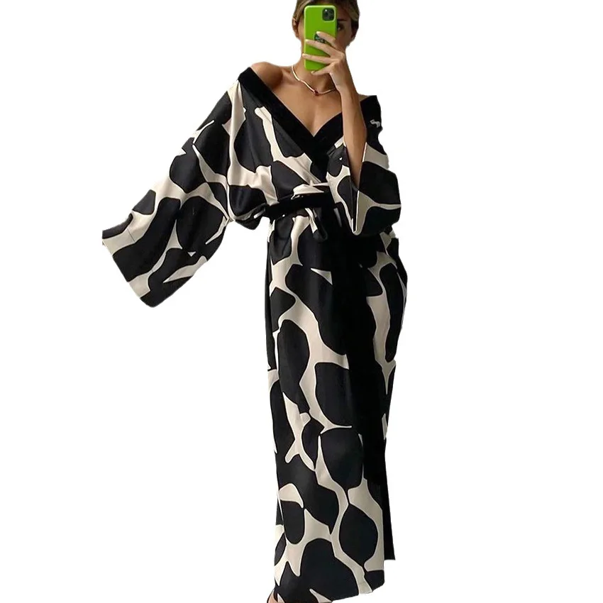 Custom Sexy Robes Women Bath Robe Womens Dresses Satin Robe Lounge Wear Womens Clothing Buy