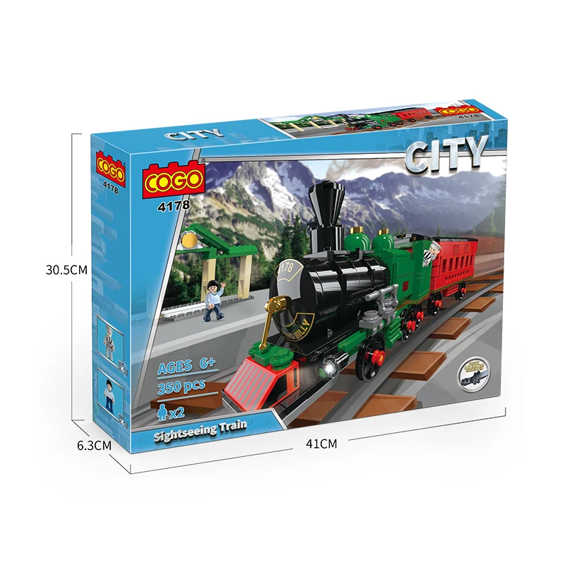 Cogo Abs Building Block City Build Block City Build Blocks Train Toys ...