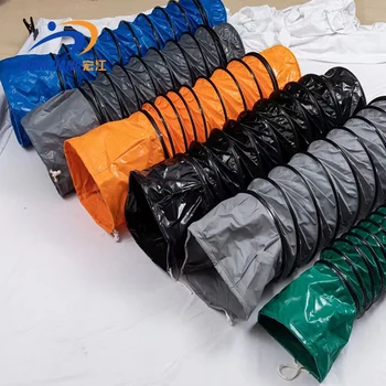 Flexible Pvc Fabiric Wire Reinforced Nylon Duct Hose 2inch 4inch 6inch ...