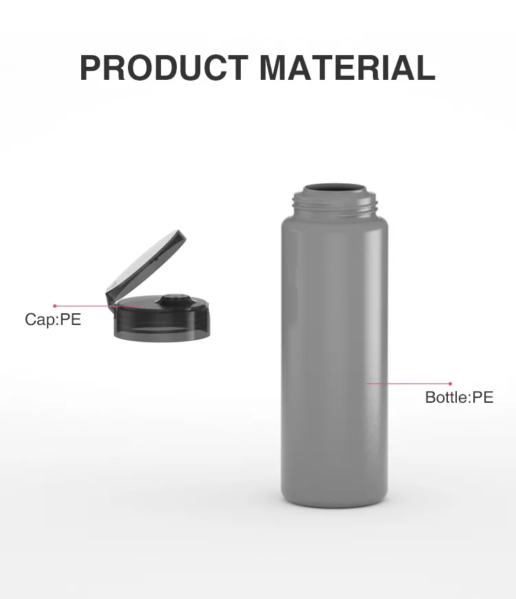 HDPE Material Plastic Hair Powder Shaker - 80g, 100g, 200g