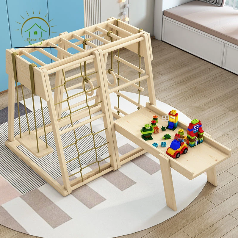 Montessori Wooden Children's Climbing Frame - Indoor Toy