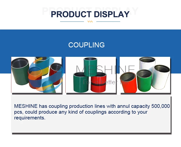 Meshine Api Coupling For Octg Casing 9 5/8"/10 3/4"/20"j55/k55/n80/l80 ...