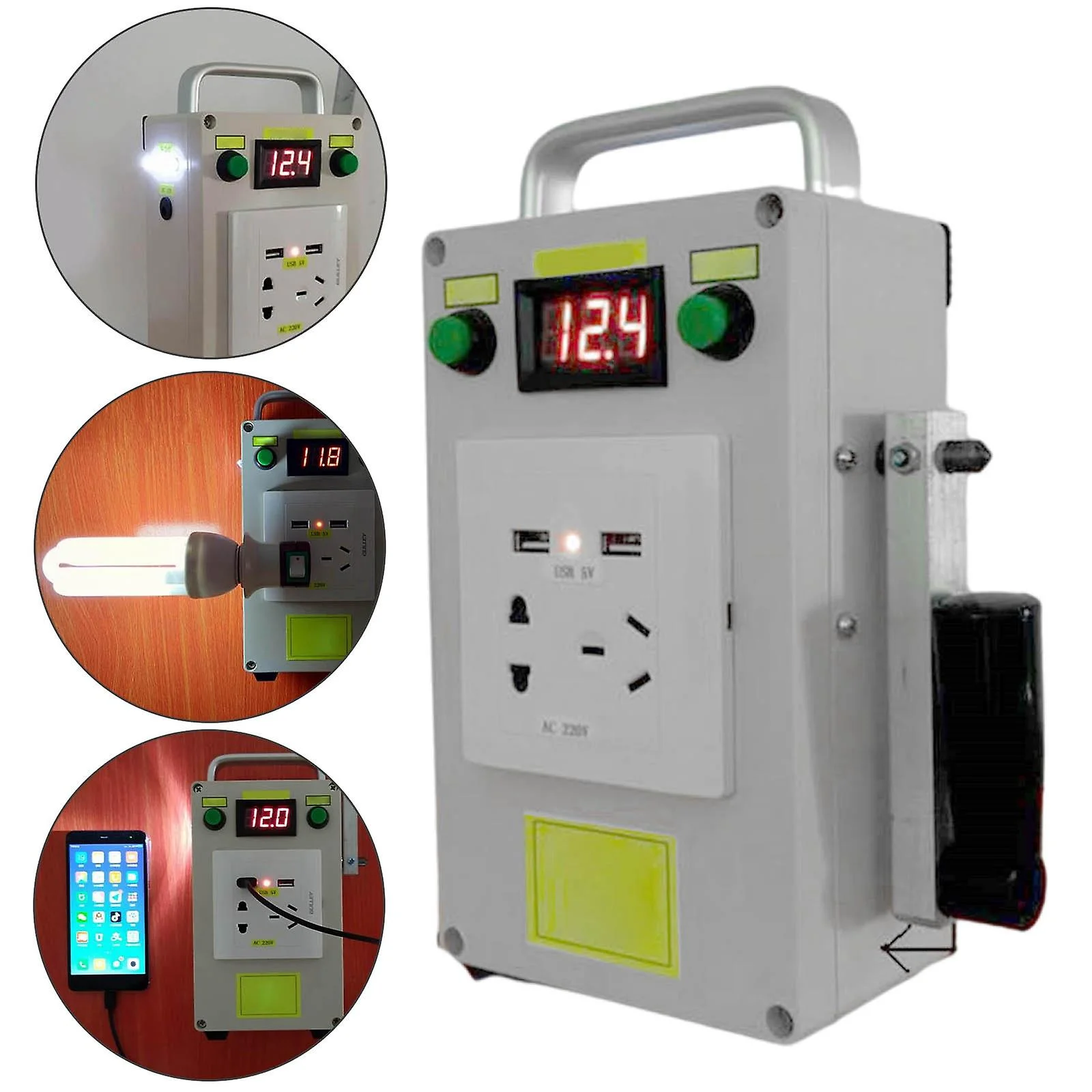 Outdoor Multi-Function Portable Hand Crank Generator